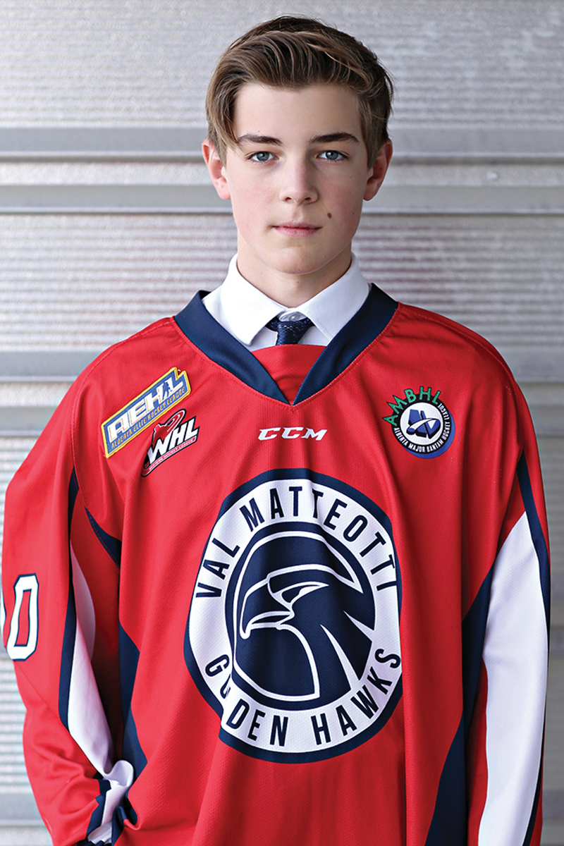 | Fort Macleod’s Nathan Coast patrols blue line for Golden HawksFort ...