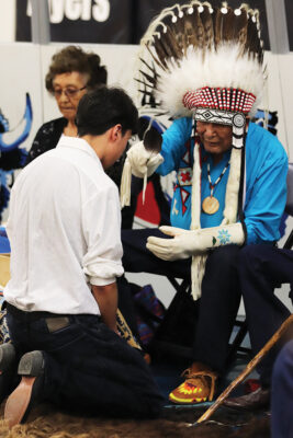 | Eagle feather blessing for graduating studentsFort Macleod Gazette